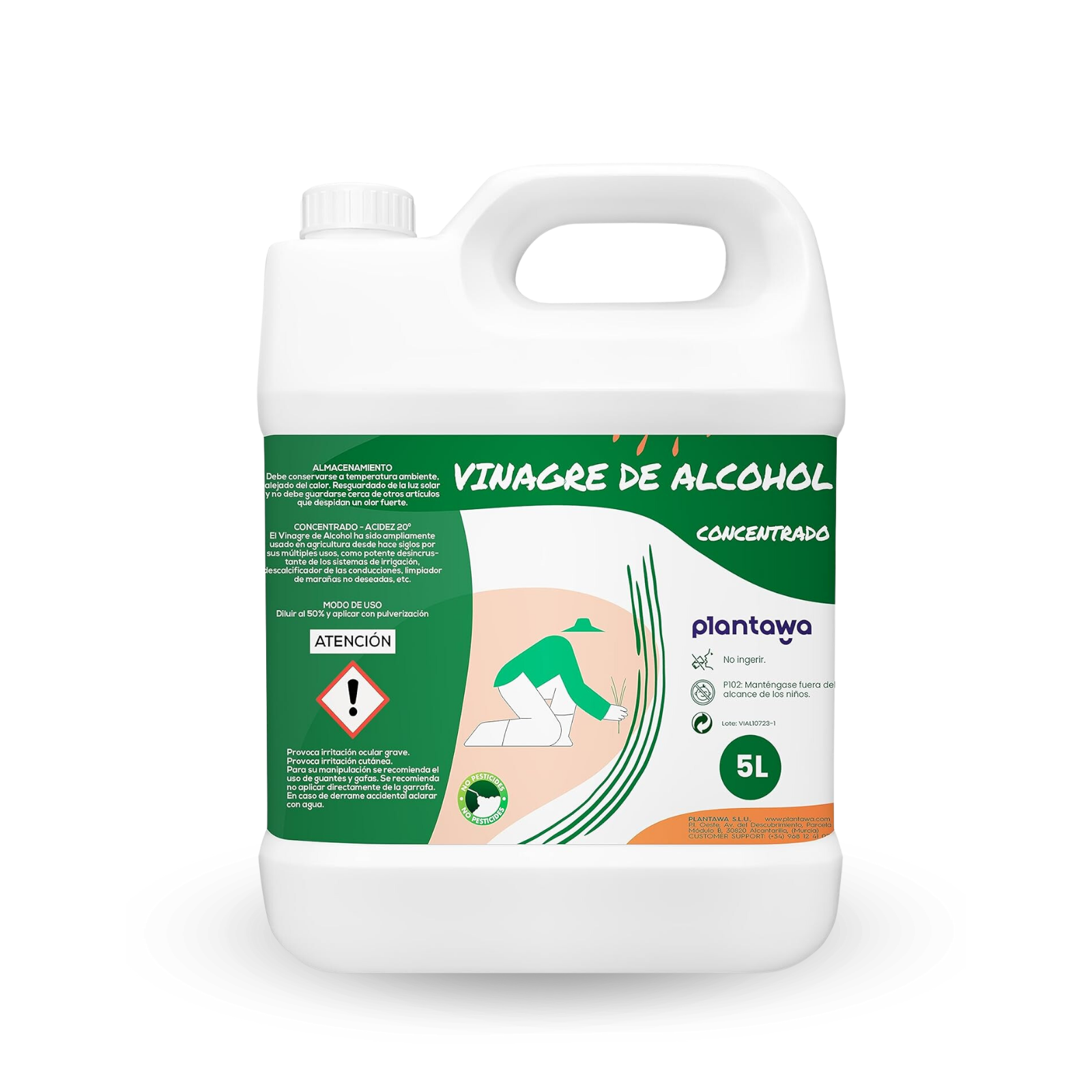 PLANTAWA Vinagre de Alcohol 5L - Origen natural | Leroy Merlin