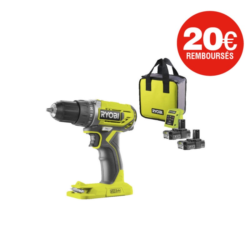 Perceuse-visseuse à percussion RYOBI 18V One+ Brushless - 1 batterie 4 ...