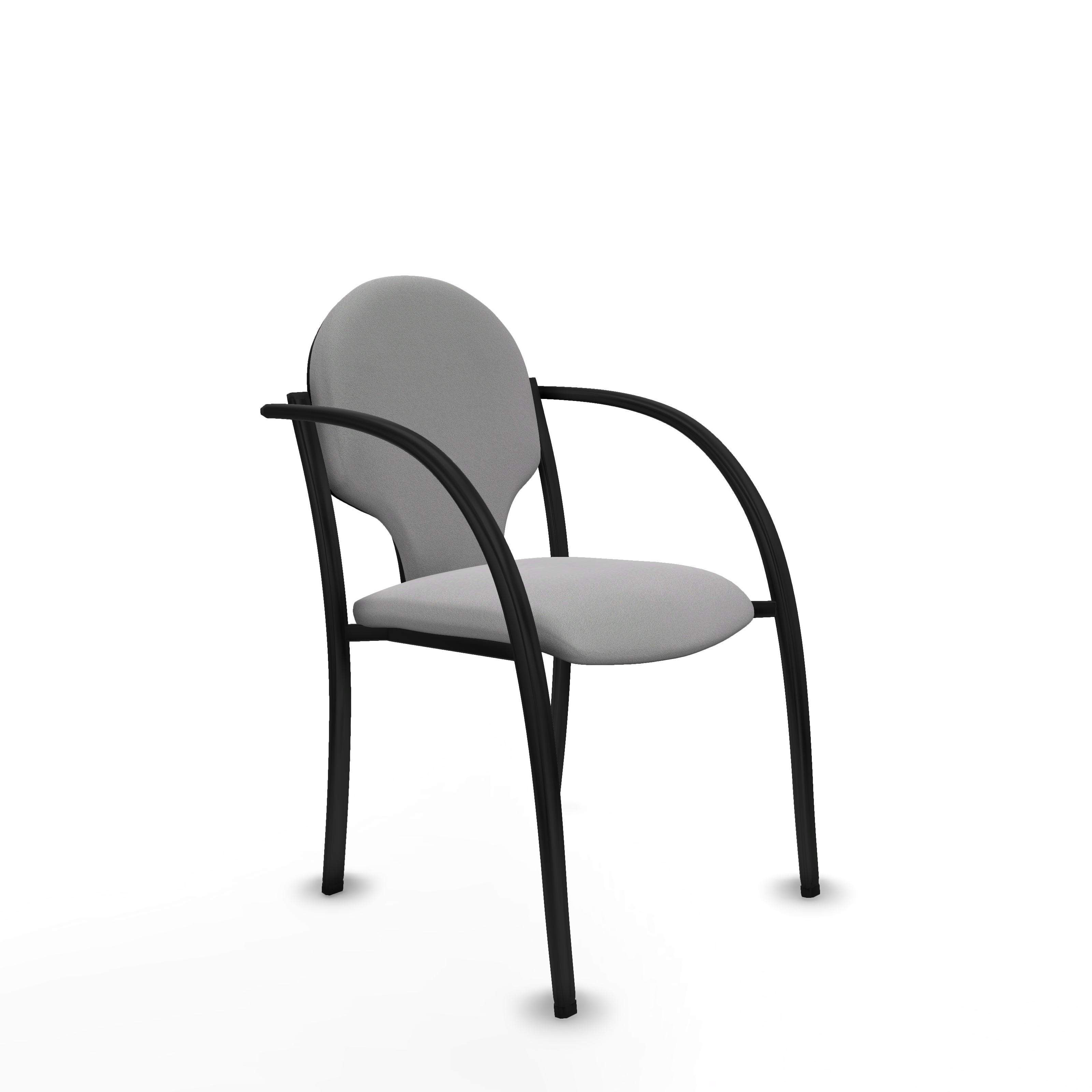 Silla Hellín tapizada con Tela color Gris claro. Brazos fijos | Leroy ...
