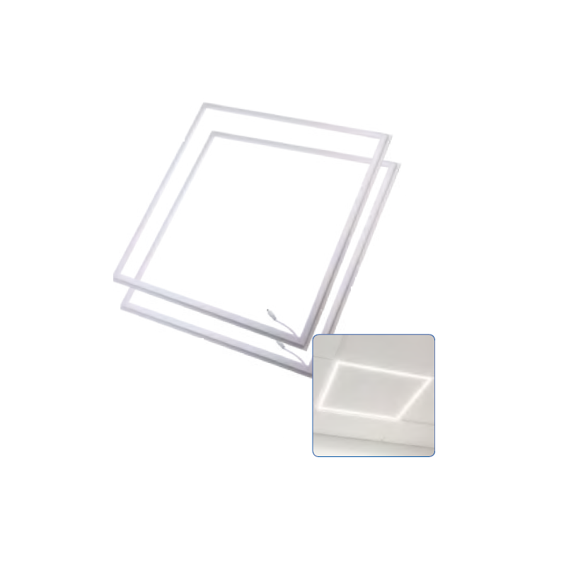 Lot de 2 Dalles LED 36W étanche IP54 carré 595mmx595mm Blanc - Blanc du ...