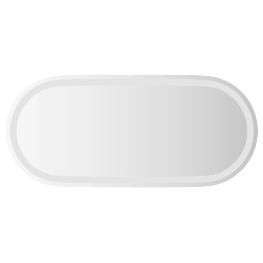 Miroir de salle de bain | Miroir décoratif à LED 80x35 cm ovale ...