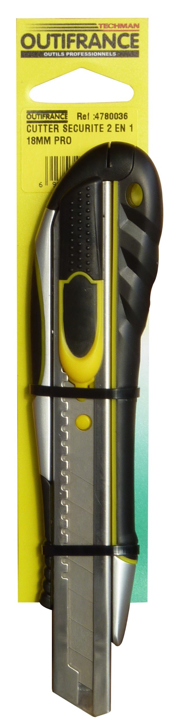 Cutter 18 mm sécurité 2 en 1 | Leroy Merlin