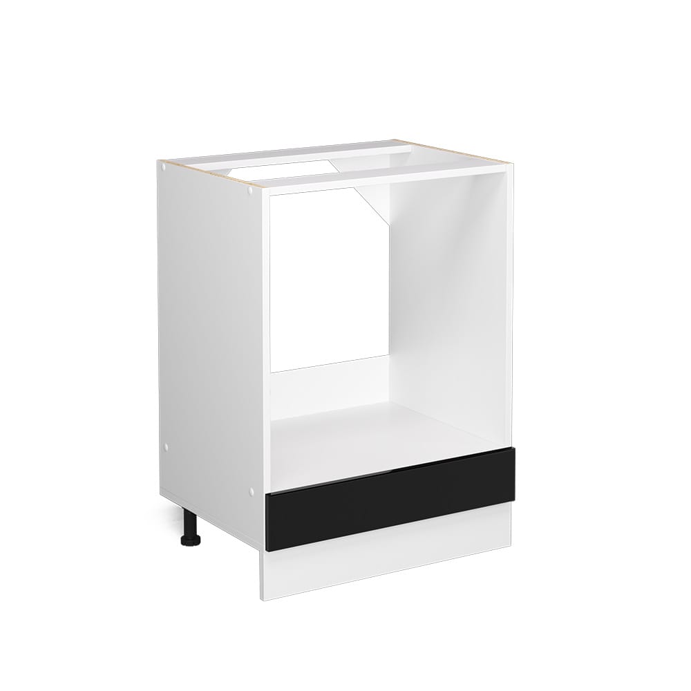Vicco Meuble Pour Four R Line Noir Haute Brillanceblanc 60 Cm Pt Anthracite Leroy Merlin