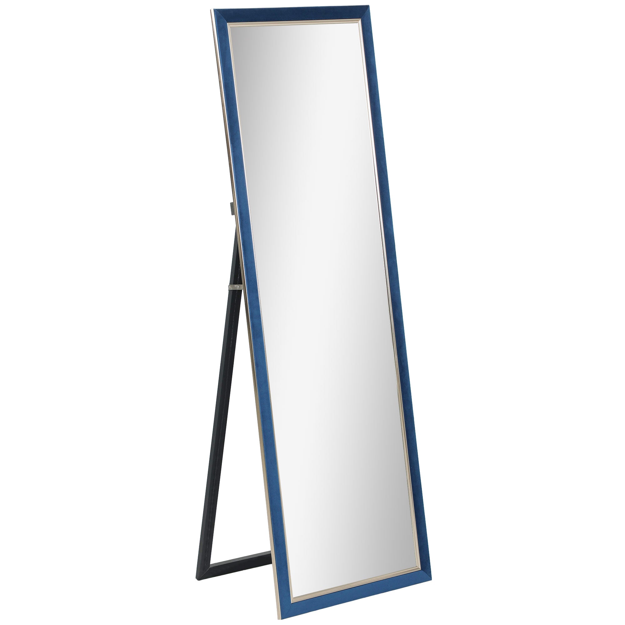 Espejo Cuerpo Entero HOMCOM Poliestireno, Vidrio Azul 50x2.7x150 cm ...