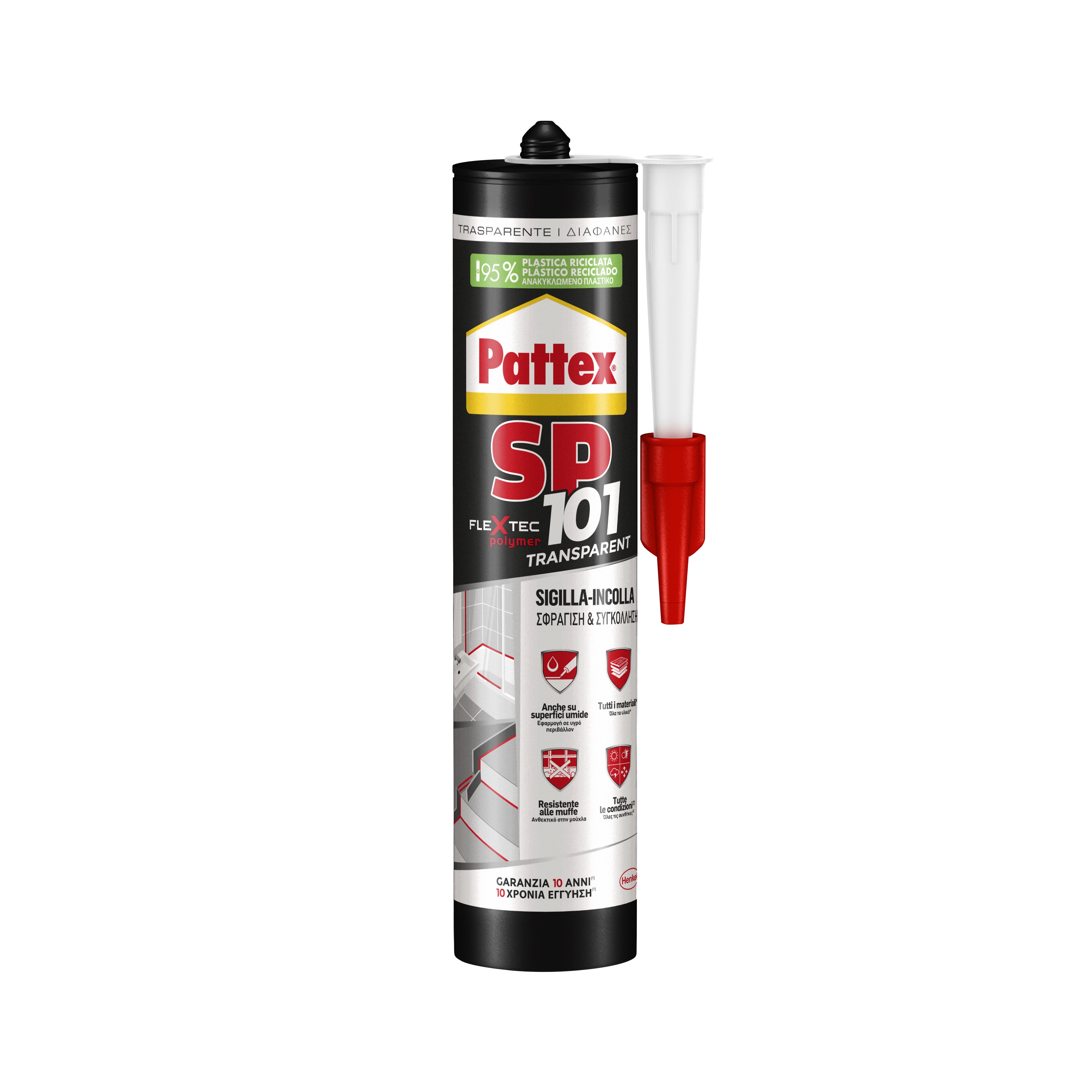 Adhésif mastic PATTEX SP101 Universel Transparent 280 ml | Leroy Merlin