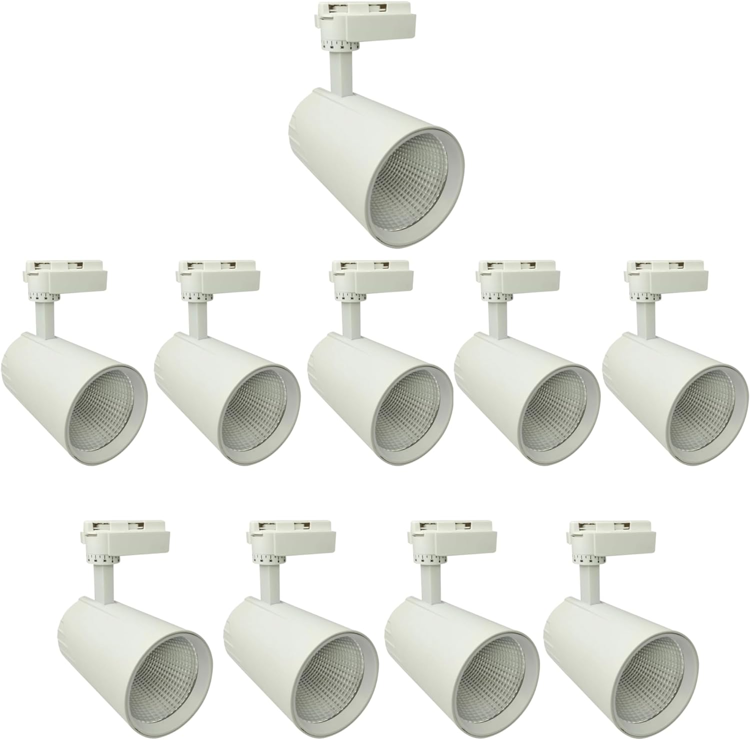 10x Spot de plafond LED sur rail 30W, blanc chaud 3000K, 3000 lumens ...