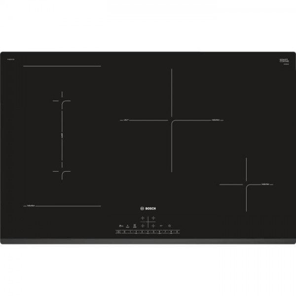 Table induction BOSCH - 4 foyers - 7400W - Vitrocéramique - Noir ...