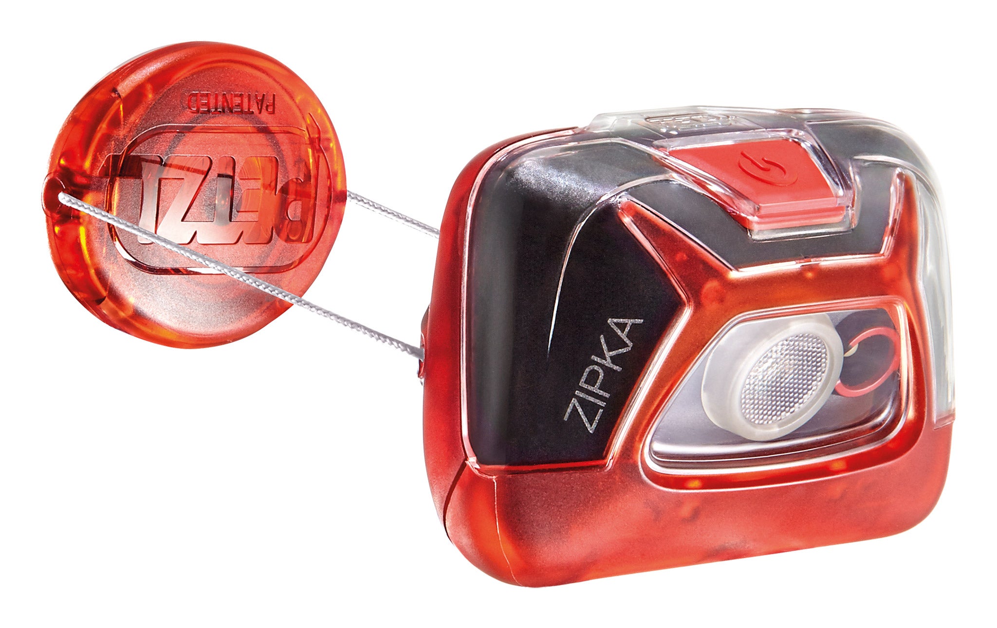 Lampe frontale PETZL ZIPKA - Rouge - 200lm | Leroy Merlin