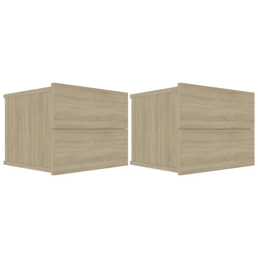 Comodini 2 pz in multistrato color rovere 40x30x30 cm | Leroy Merlin