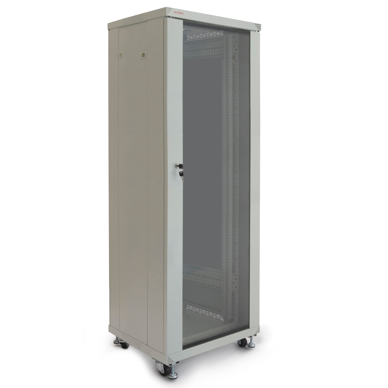 Rack serveur 19" 42U 600x600x2000mm armoire meuble blanc MobiRack ...