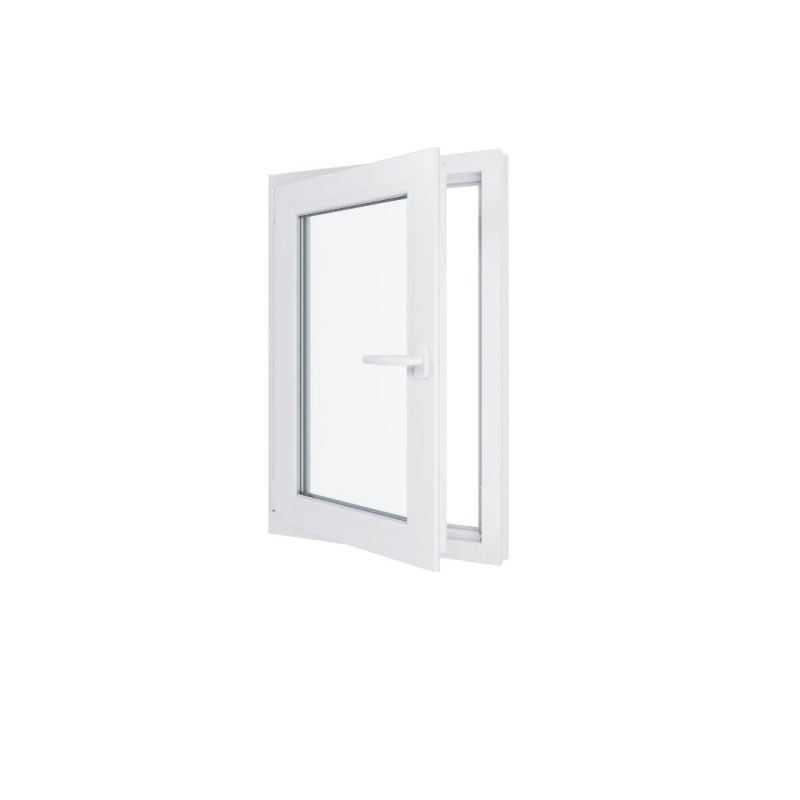 Finestra in PVC - LxH 600x900 mm - Triplo vetro - Bianco - Maniglia ...