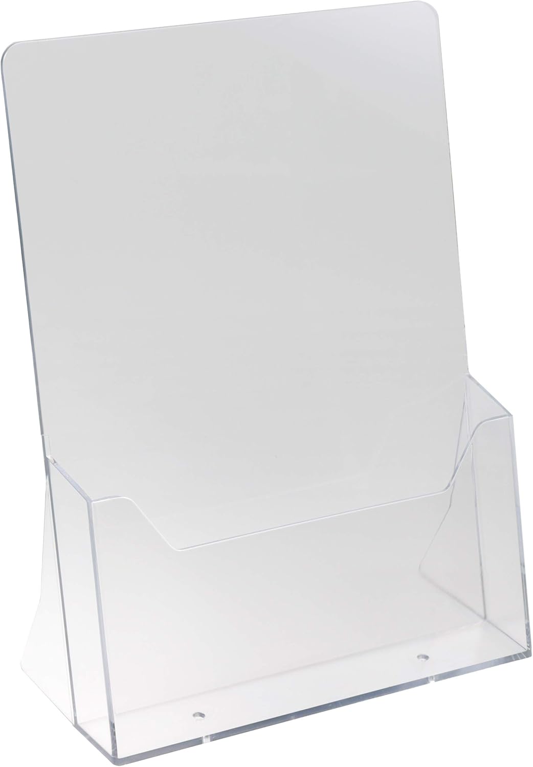 Porte-brochure acrylique transparent 1/4 A4, présentoir élégant pour ...