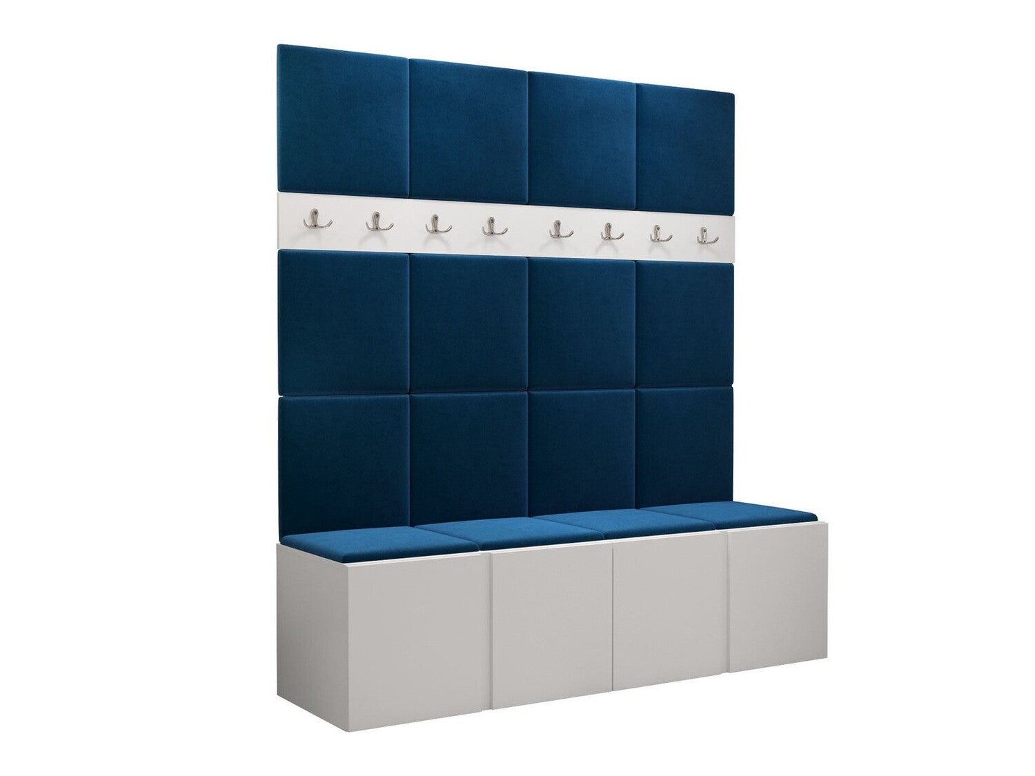 Conjunto de recibidor Hartford 268, 186x168x46cm, Blanco, Aglomerado ...