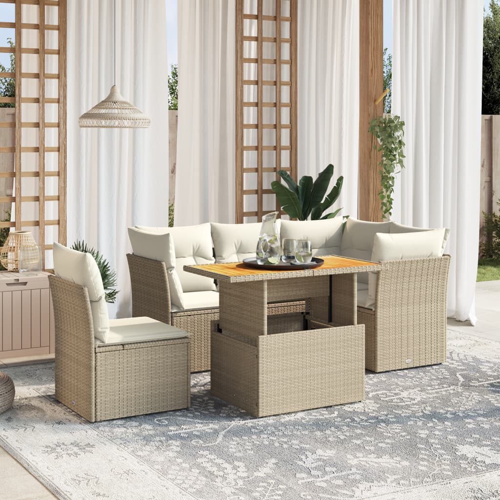 5 pcs Salon de jardin | Mobilier de jardin | Salon d'extérieur avec ...