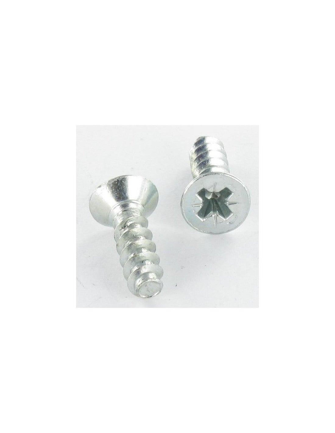 Vis pvc Tête fraisée TF Pozi 2 5X16 Acier zingué Sans pointe Filet 50 ...