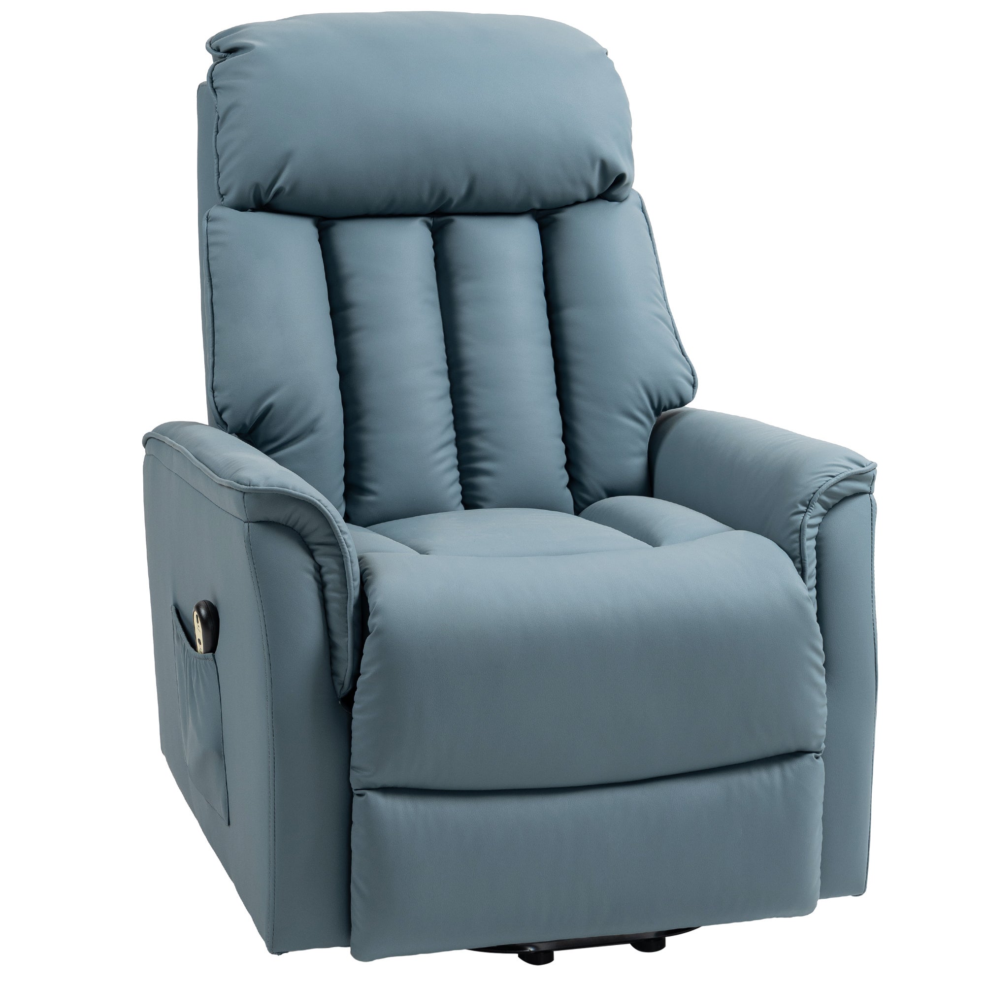 HOMCOM Poltrona Relax Reclinabile Alzapersone Elettrica con Telecomando ...