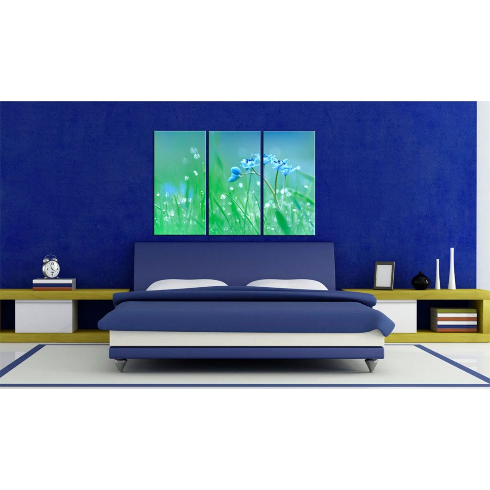 Tableau prairie baignée par la rosée du matin - 60 x 40 cm | Leroy Merlin