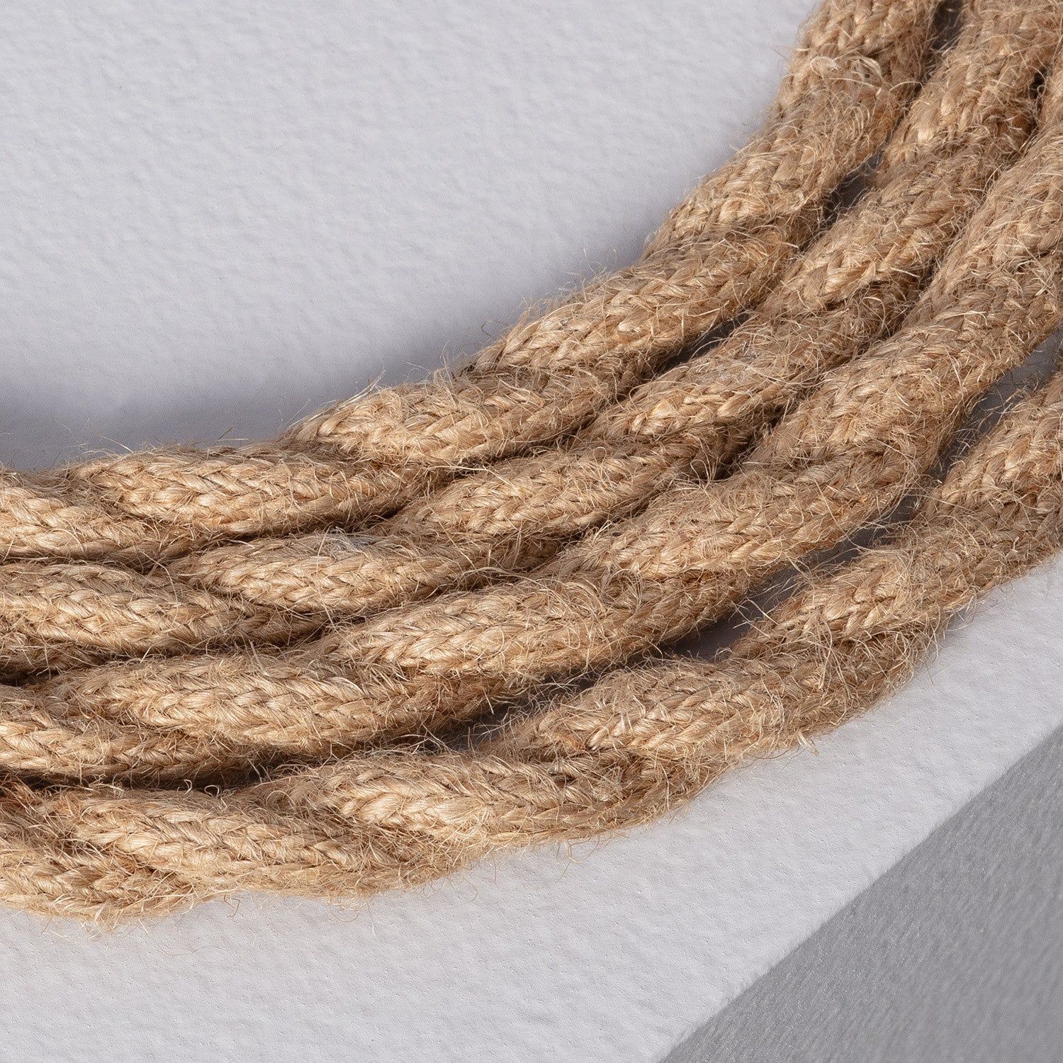 Cable Textil Eléctrico Trenzado Natural, 3 m, Textil Textile | Leroy Merlin