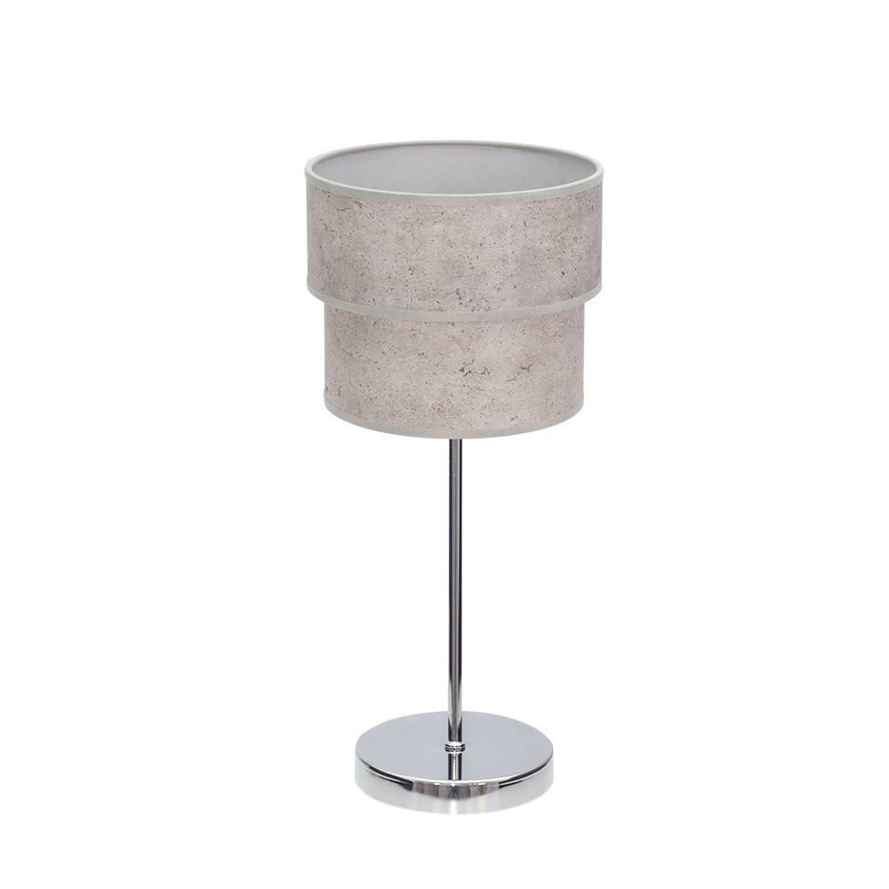 Sobremesa Cemento Gris /cromo Smile 1xe14 | Leroy Merlin