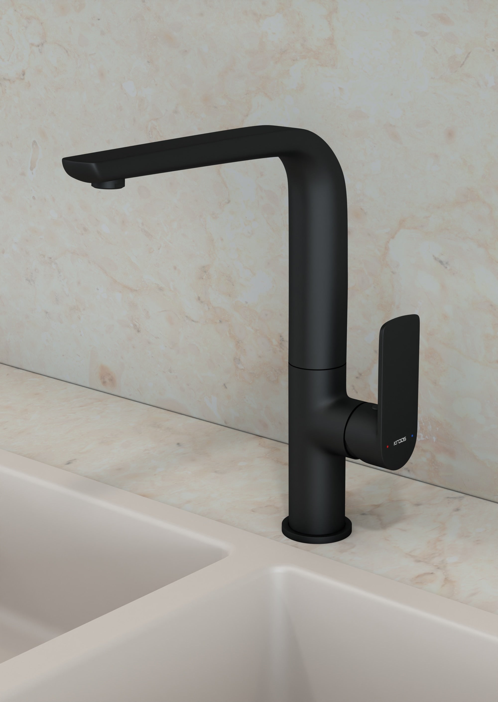 Robinet mitigeur d'évier Noir - Nunki | Leroy Merlin