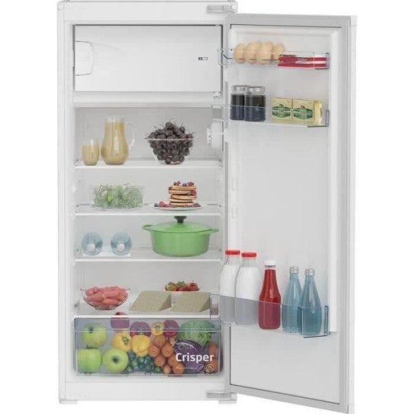 Refrigerateur - Frigo - BEKO - BSSA210K4SN - 1 porte - Intégrable - 175 ...