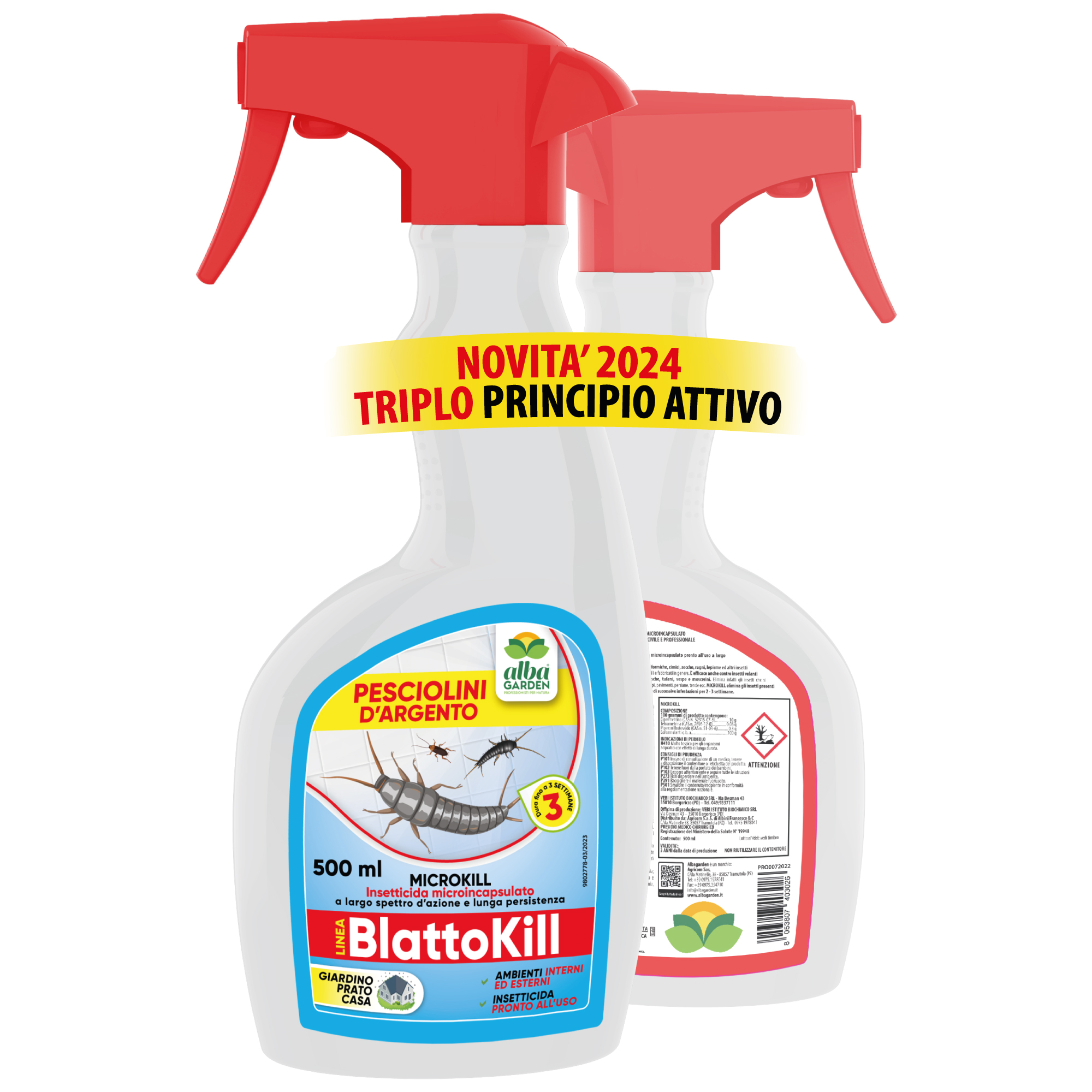 Anti Acari Insetti Albagarden Pesciolini d'Argento, Repellente Rapida ...