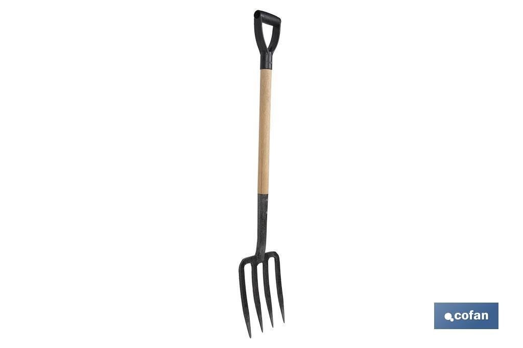 Horca para cavar de acero endurecido | 4 dientes | Ideal para ...