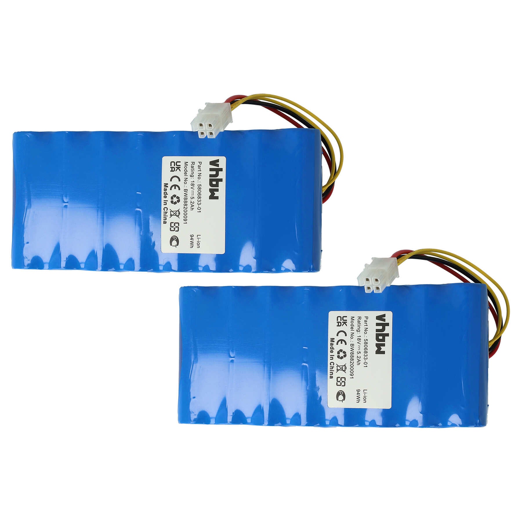 Vhbw 2x Batterie remplacement pour Husqvarna 580 68 33-02, 580 68 33-01 ...