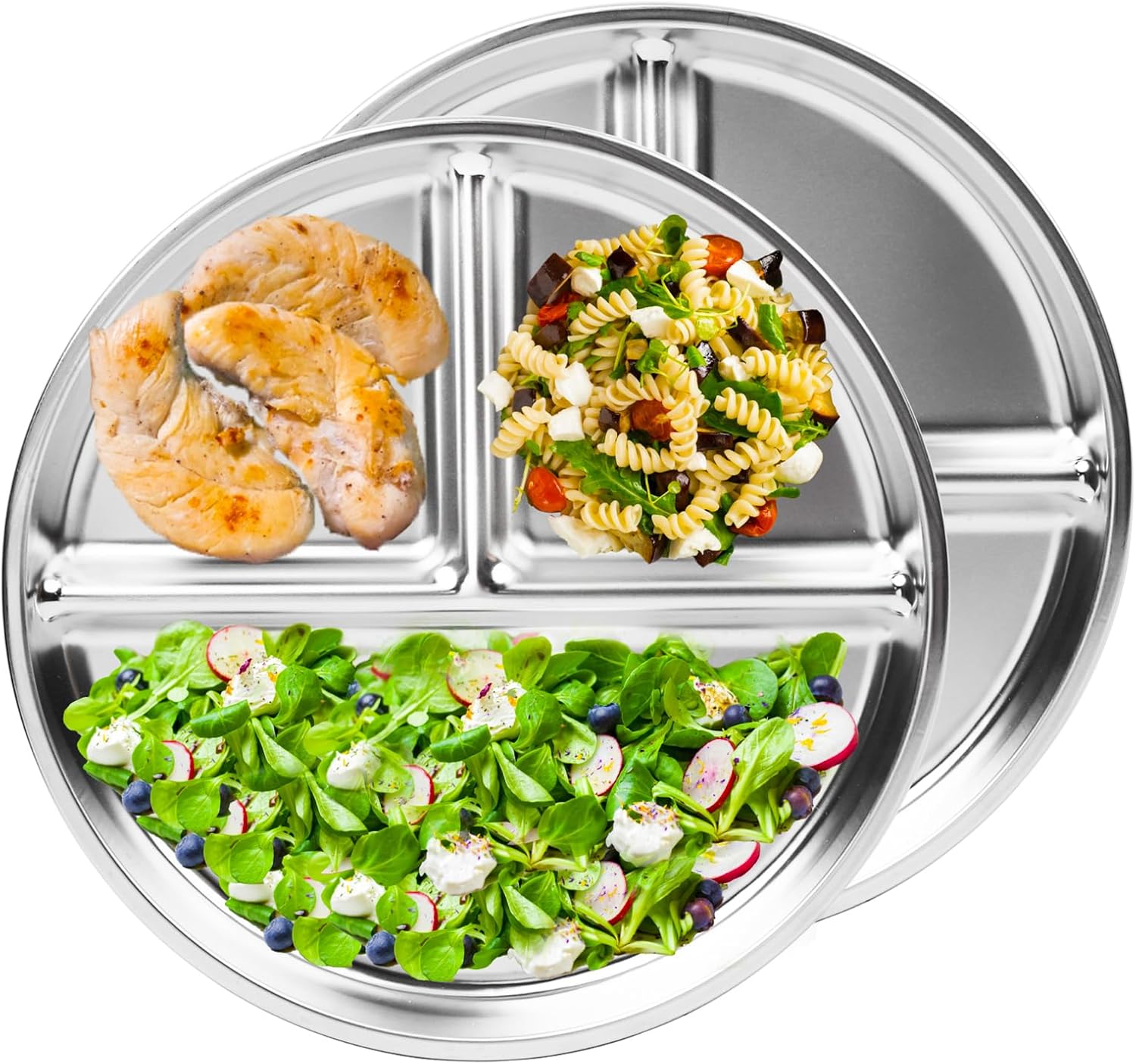 Portionnement à 3 compartiments,20cmChildren's Stainless Steel Divided ...