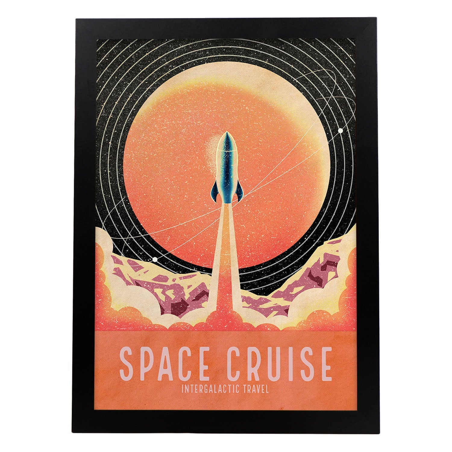 Space Cruise Lamina. Affiches Avec Des Illustrations D'espace ...