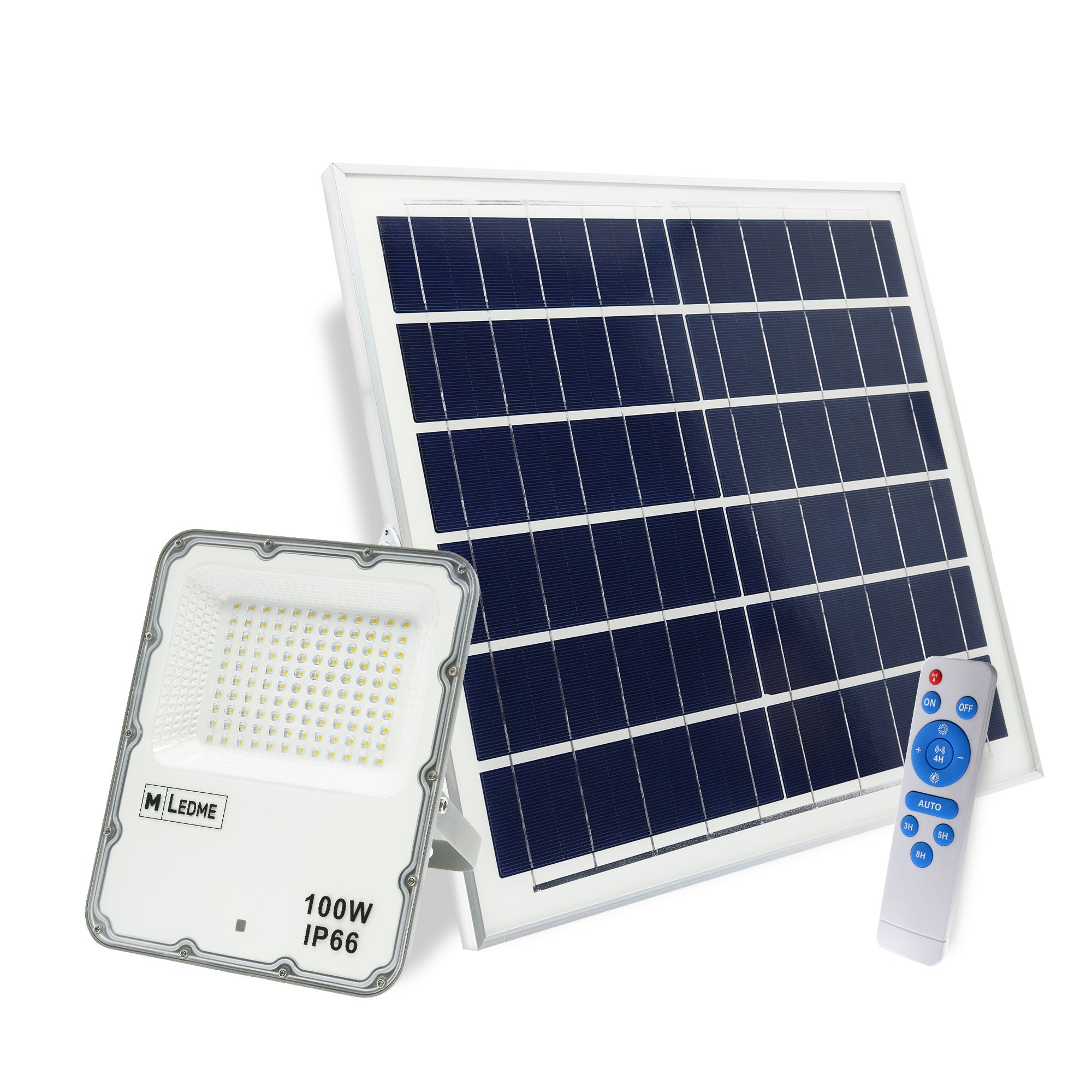 IluminaShop Foco Proyector LED Solar ECO Profesional 100W IP66 con ...
