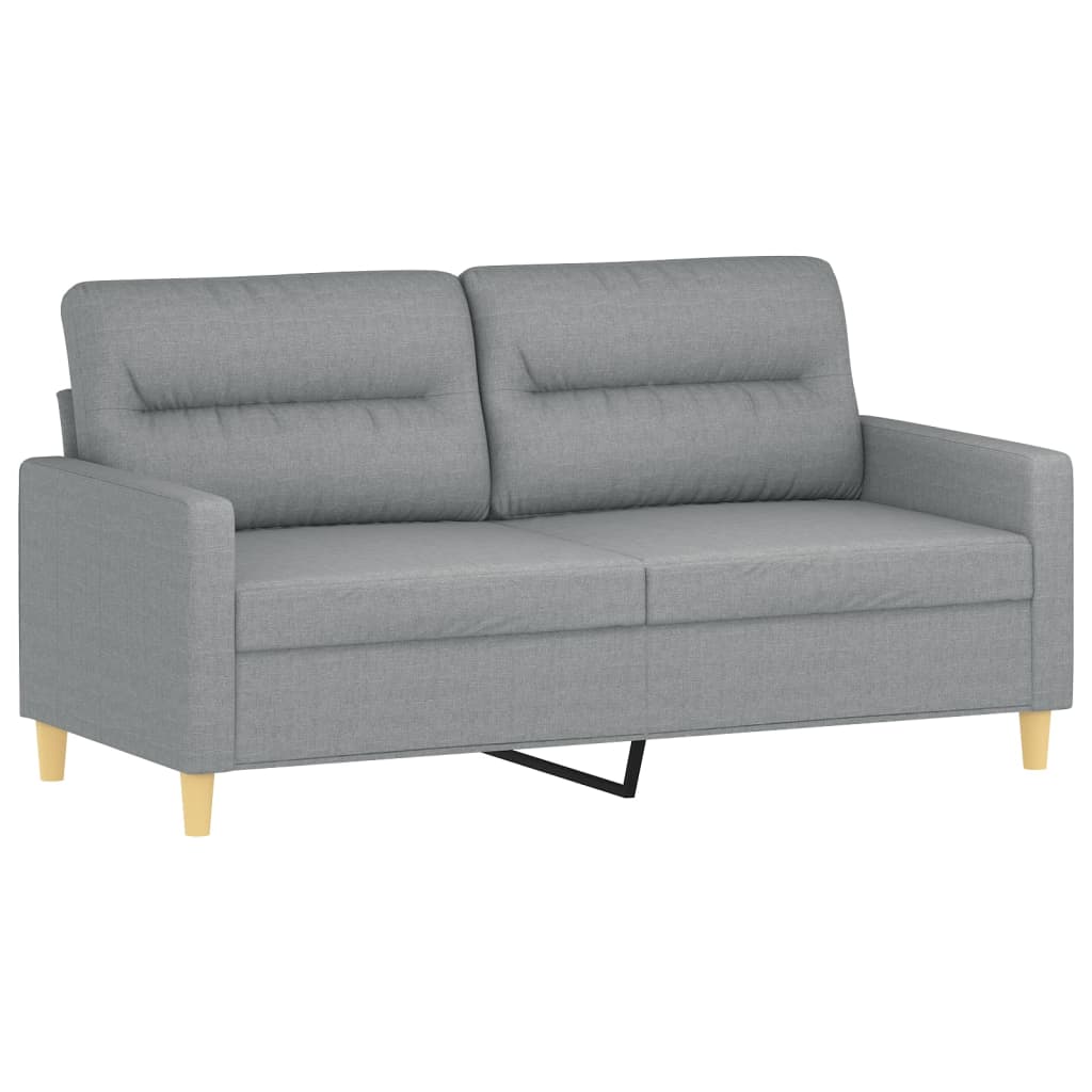 Canapé 2 places en tissu gris clair 140 cm - COMFORTXL | Leroy Merlin