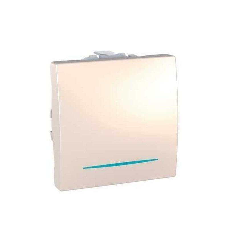 PULSADOR CON LED LOCALIZADOR AZUL MODULO ANCHO MARFIL - SCHNEIDER ...