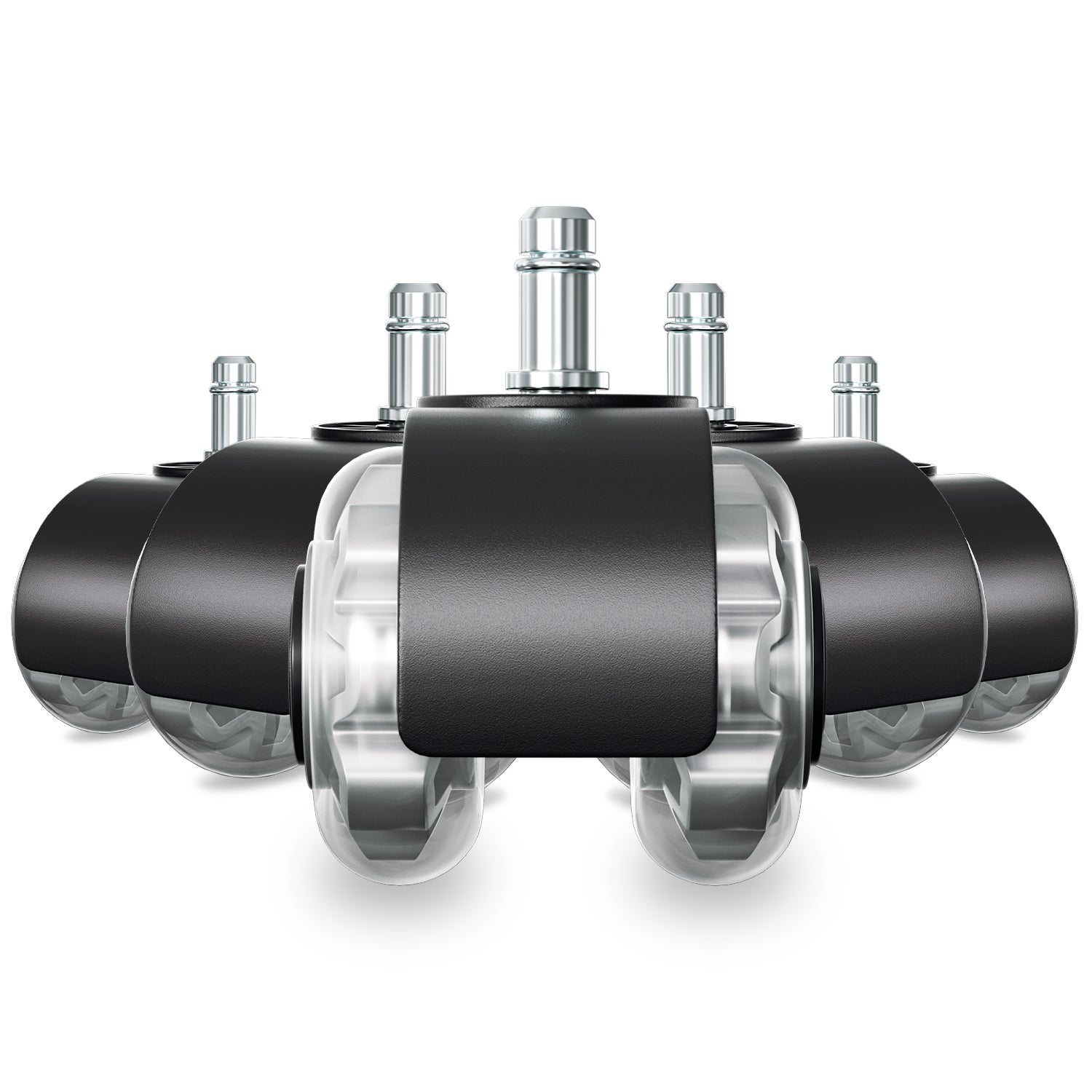 Roulettes de chaise 5 pcs Roulettes Chaise de Contre Rayure Agréable et ...