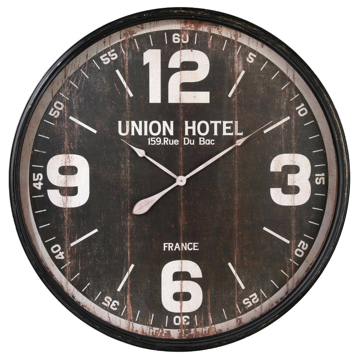 Horloge "Hôtel" - métal D90 cm - Atmosphera créateur d'intérieur ...