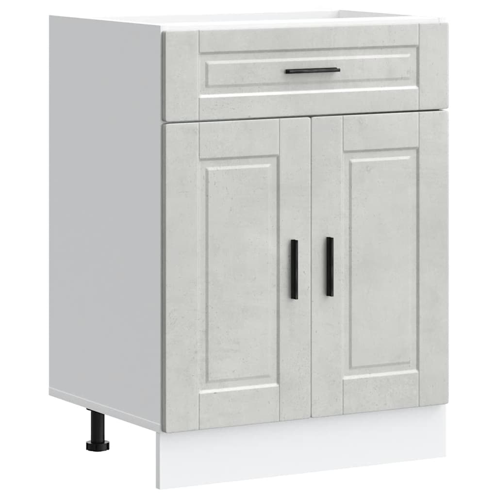 Mueble bajo de cocina?porto gris cemento madera reconstituida ...