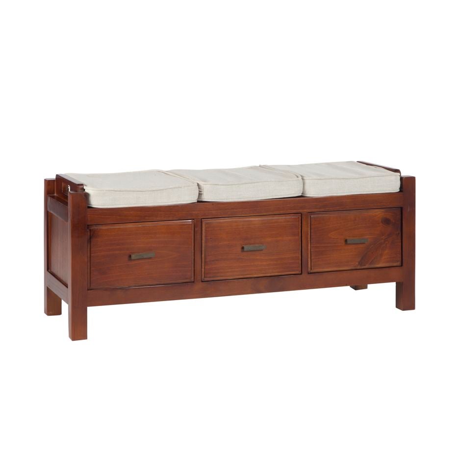 Nest banc avec rangement et coussins en bois | Leroy Merlin