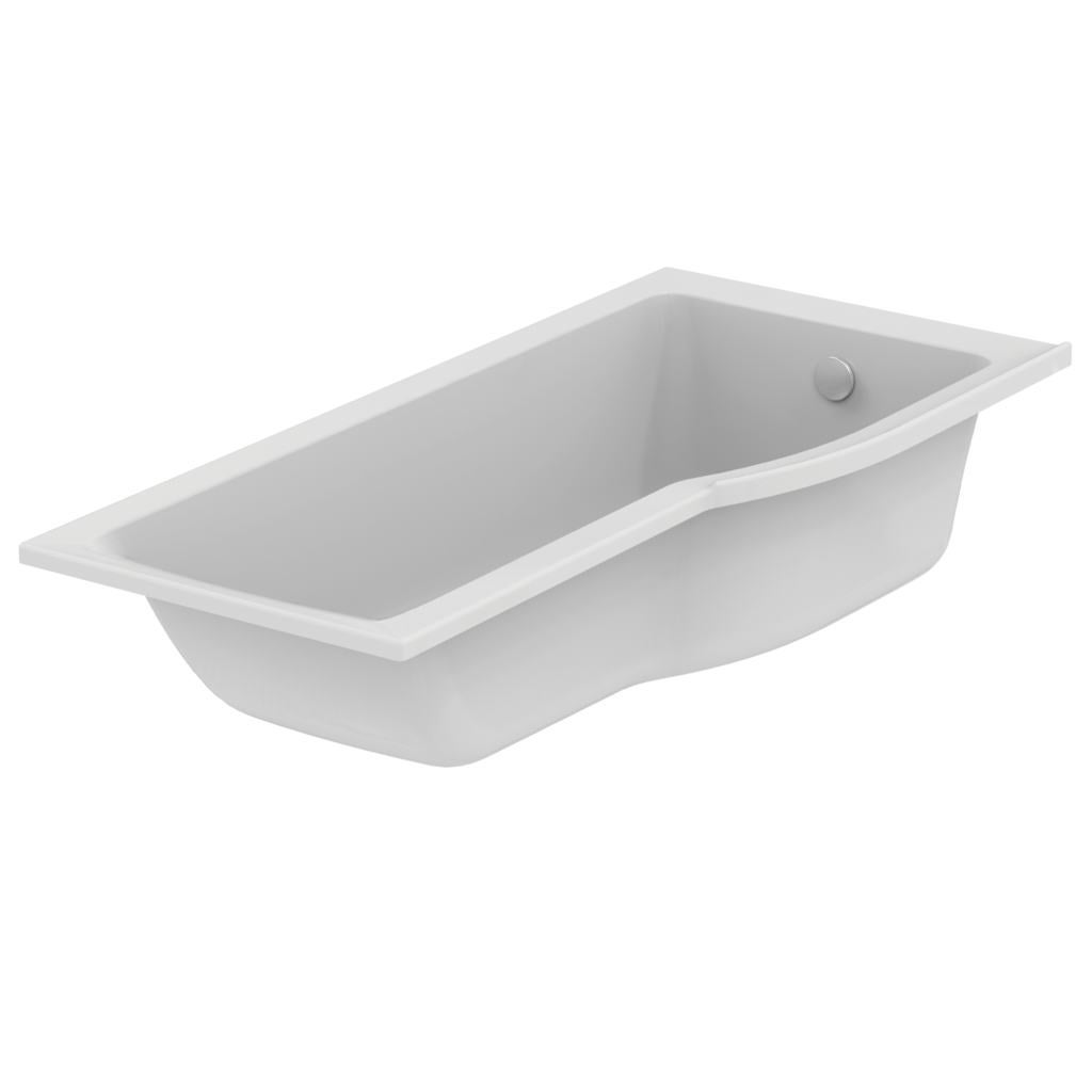Ideal Standard baignoire pour bain douche170x80 asymétrique Connect Air ...