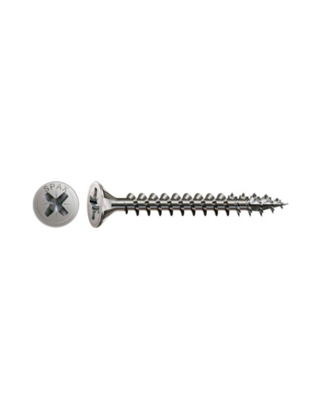Spax Tornillo madera cabeza fresada/testa svasat Pozi N°2 4X40 roscado ...