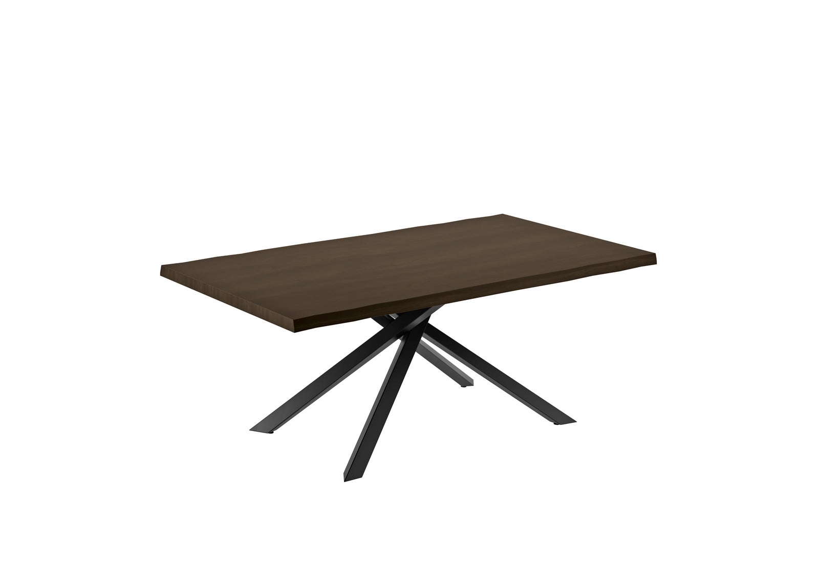Spike Table Extensible (200/300 x 100 cm) en Frêne Noir | Leroy Merlin