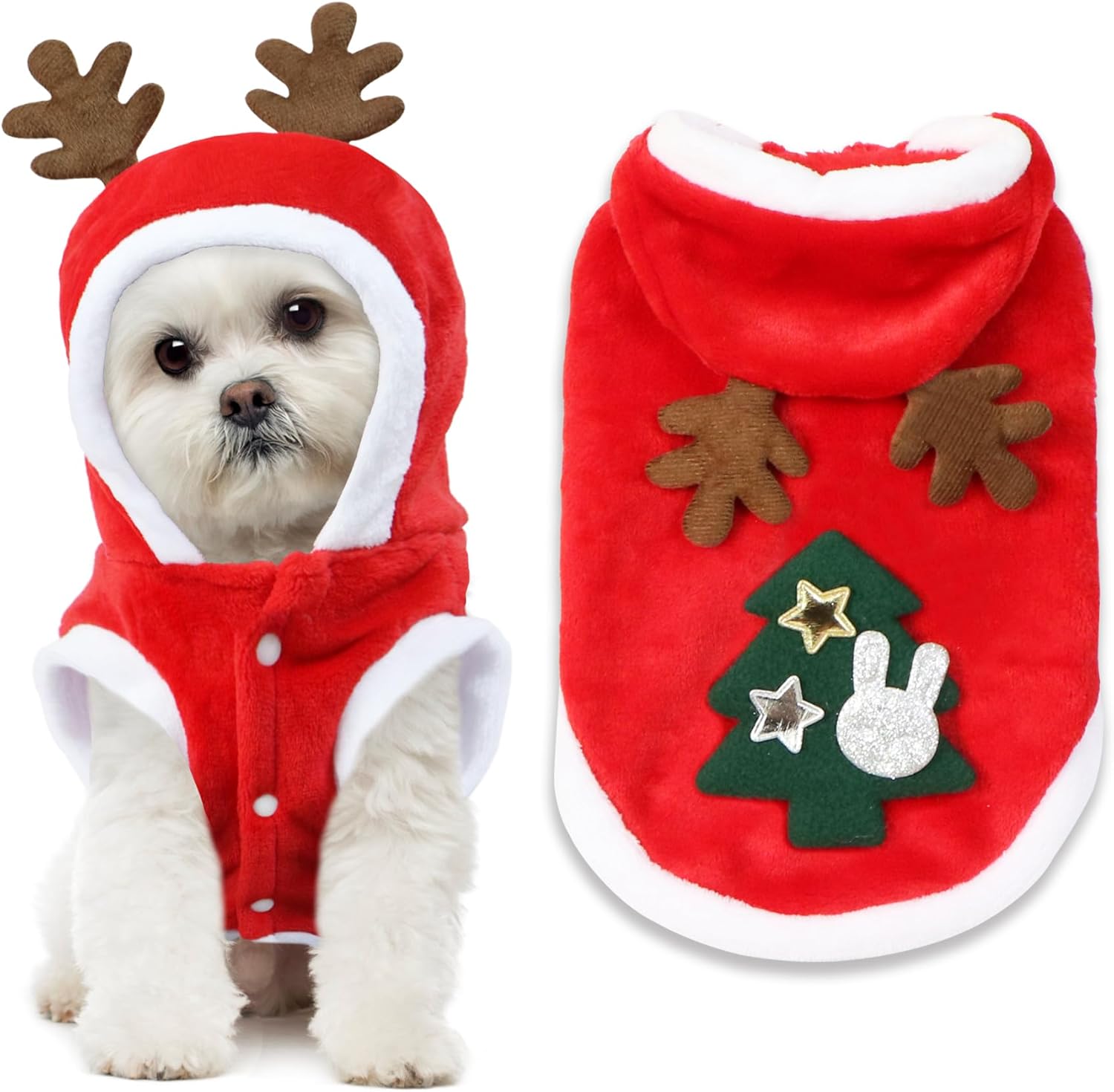 (M) disfraces navideño para perro, ropa para perros pequeños, medianos ...