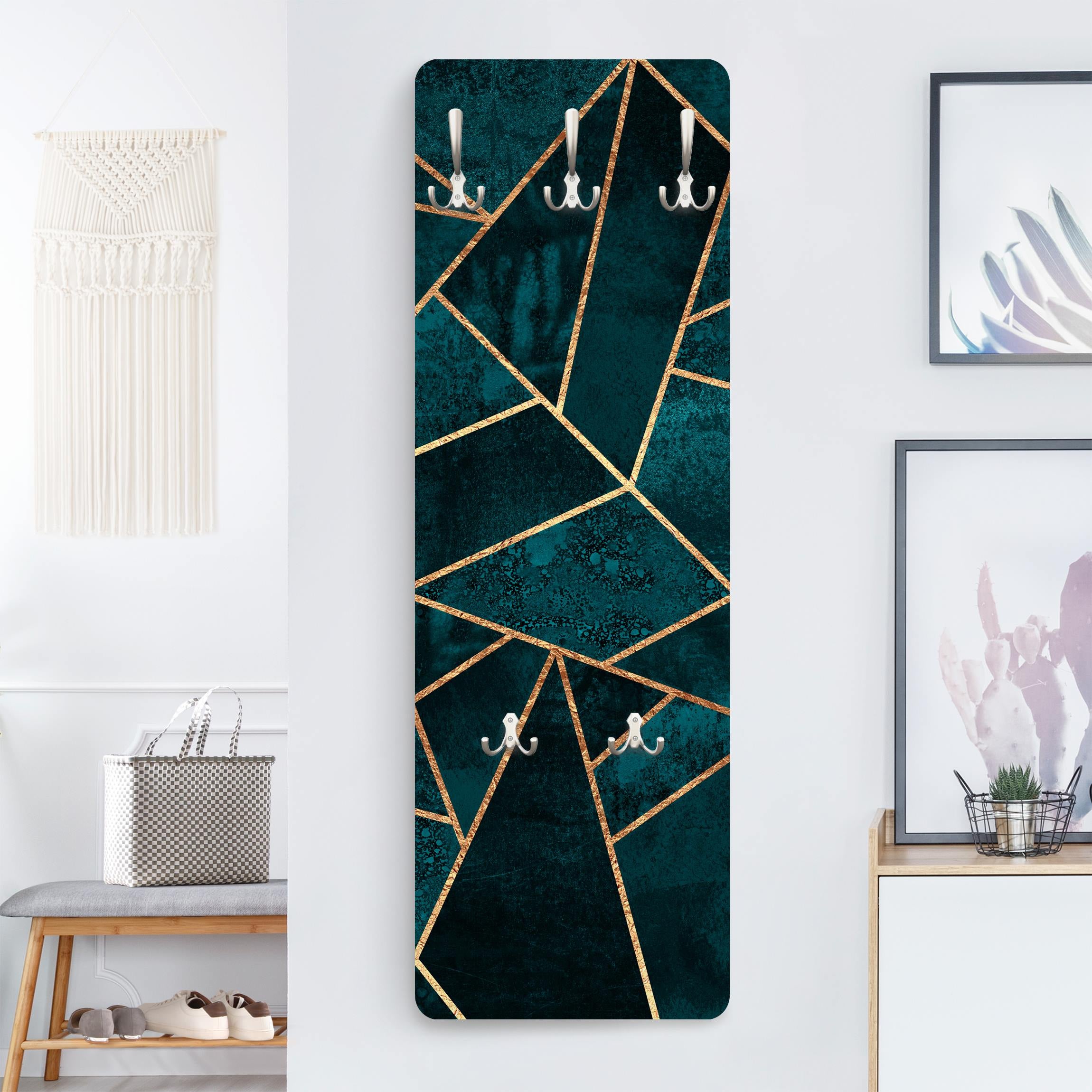 Porte manteau mural motif patère murale bois portemanteau moderne ...