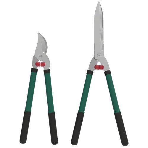 Ensemble de deux sécateurs de jardin, lames de 40 cm de long, sécateurs ...