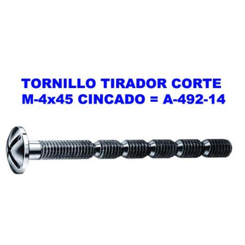 Tornillo tirador corte m-4x45 cincado a-492-14 | Leroy Merlin