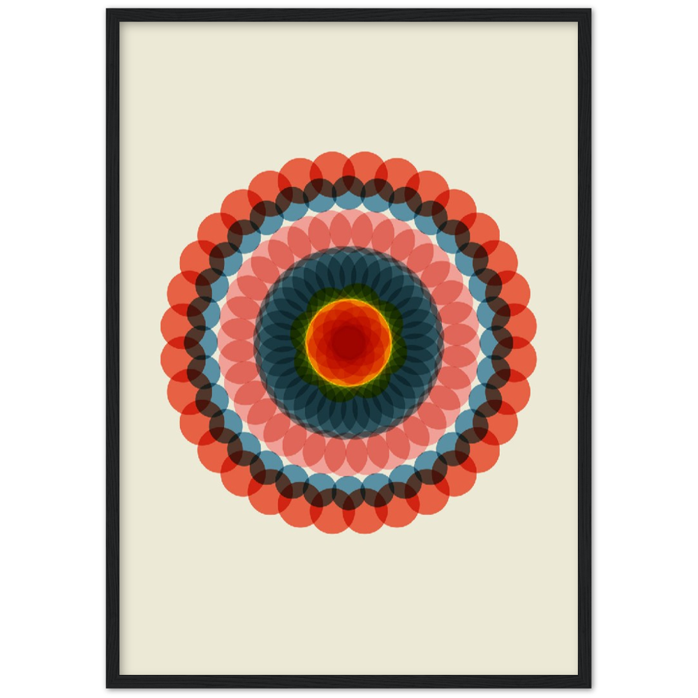 Lámina decorativa para enmarcar MANDAL V 50x70 cm | Leroy Merlin