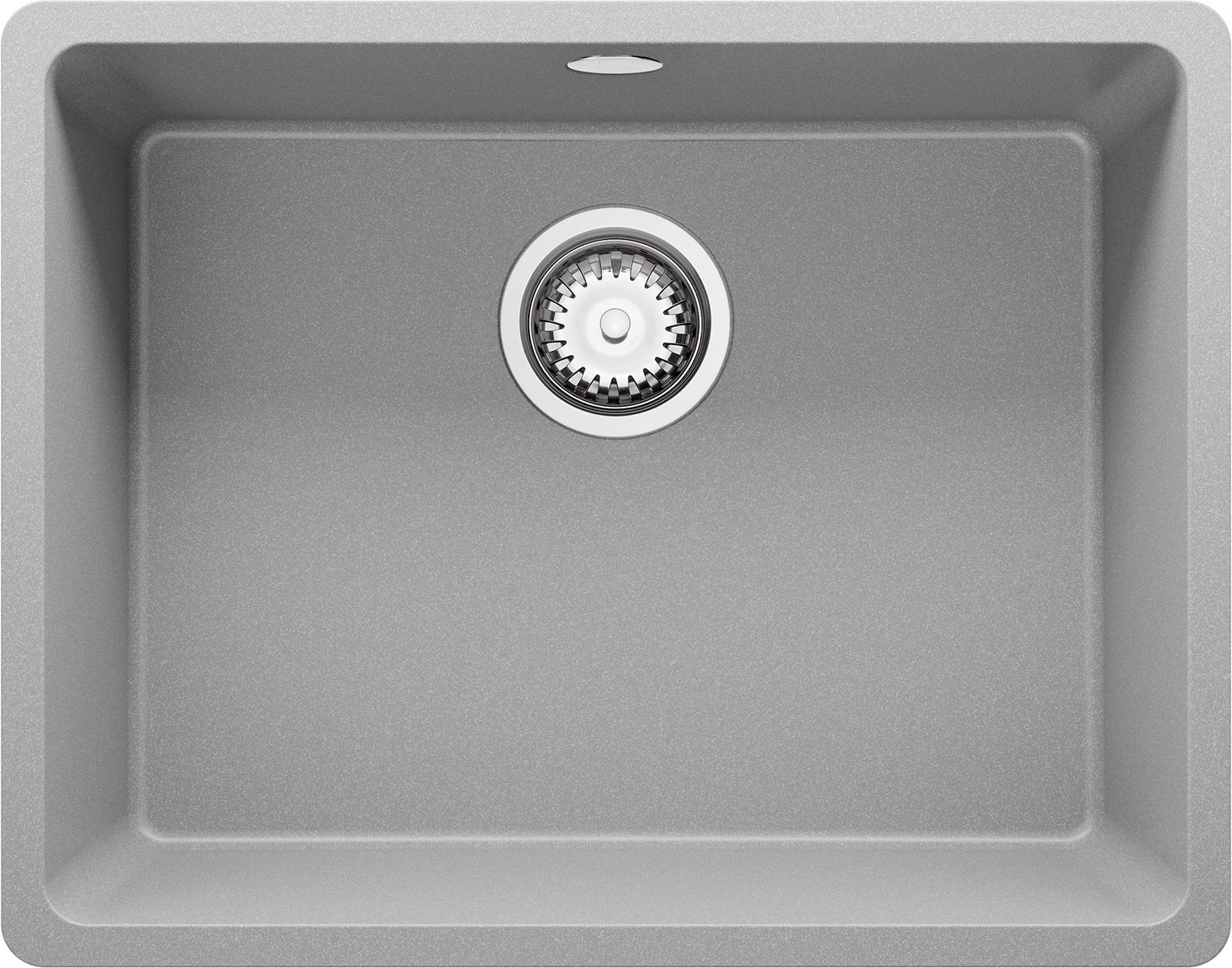 Evier Cuisine en Granit Gris 56x44cm, Lavabo 1 bac + Kit de Vidage ...