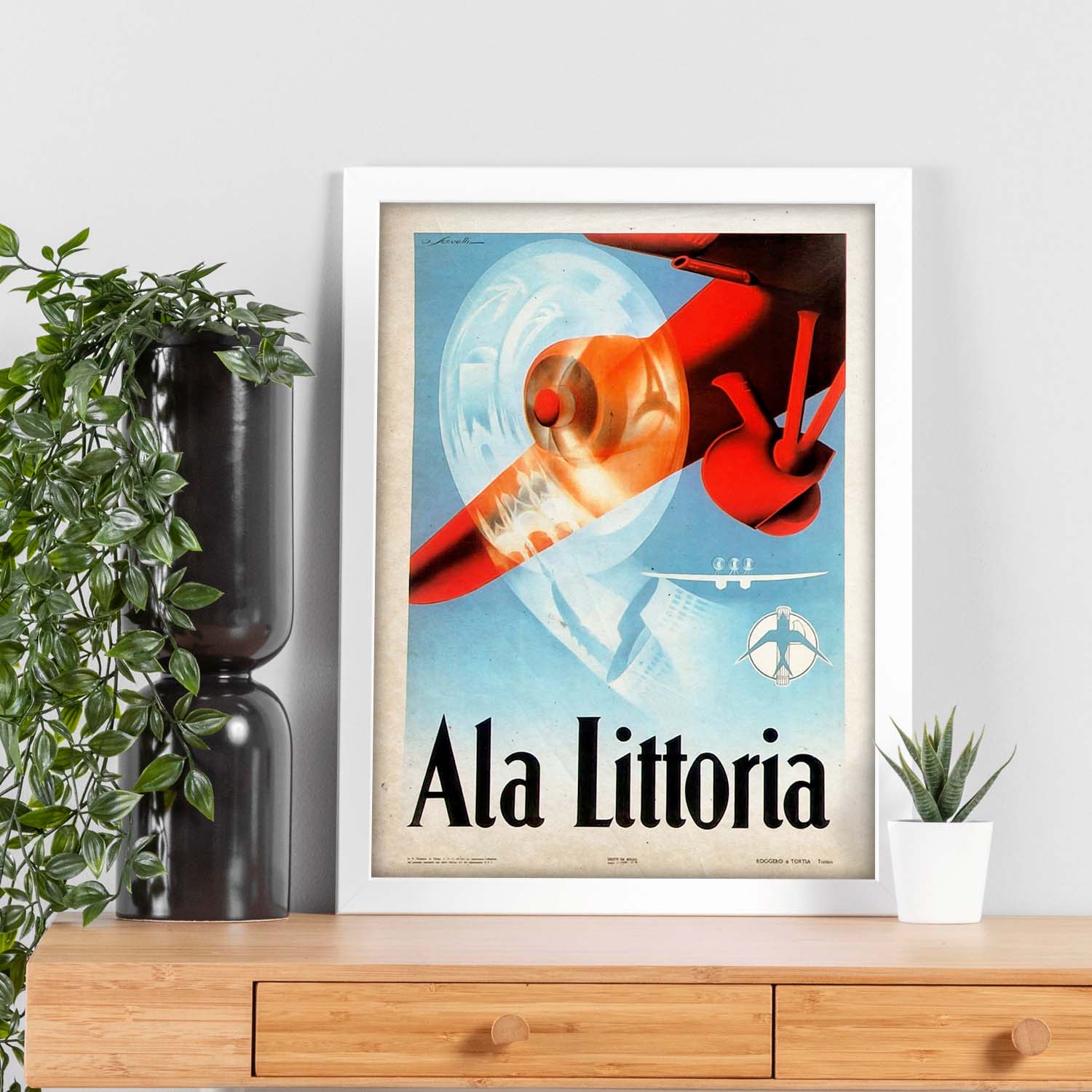 Poster Vintage De Ala Littoria. Con Imagenes Vintage Y De Publicidad ...