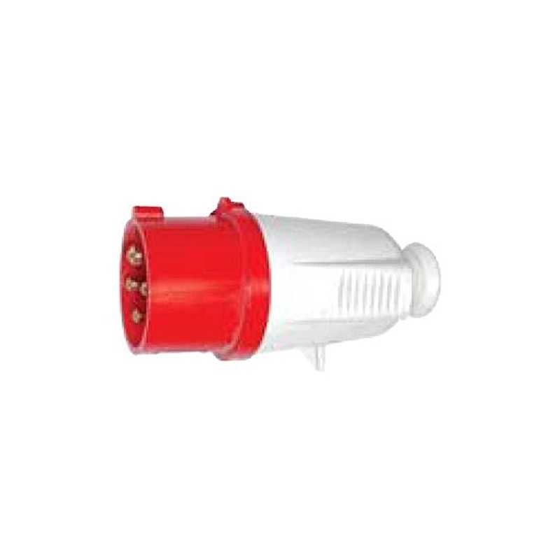 Enchufe móvil GW60009H recto 3P+N+T 16A 380-415V 50/60Hz 6H Rojo ...