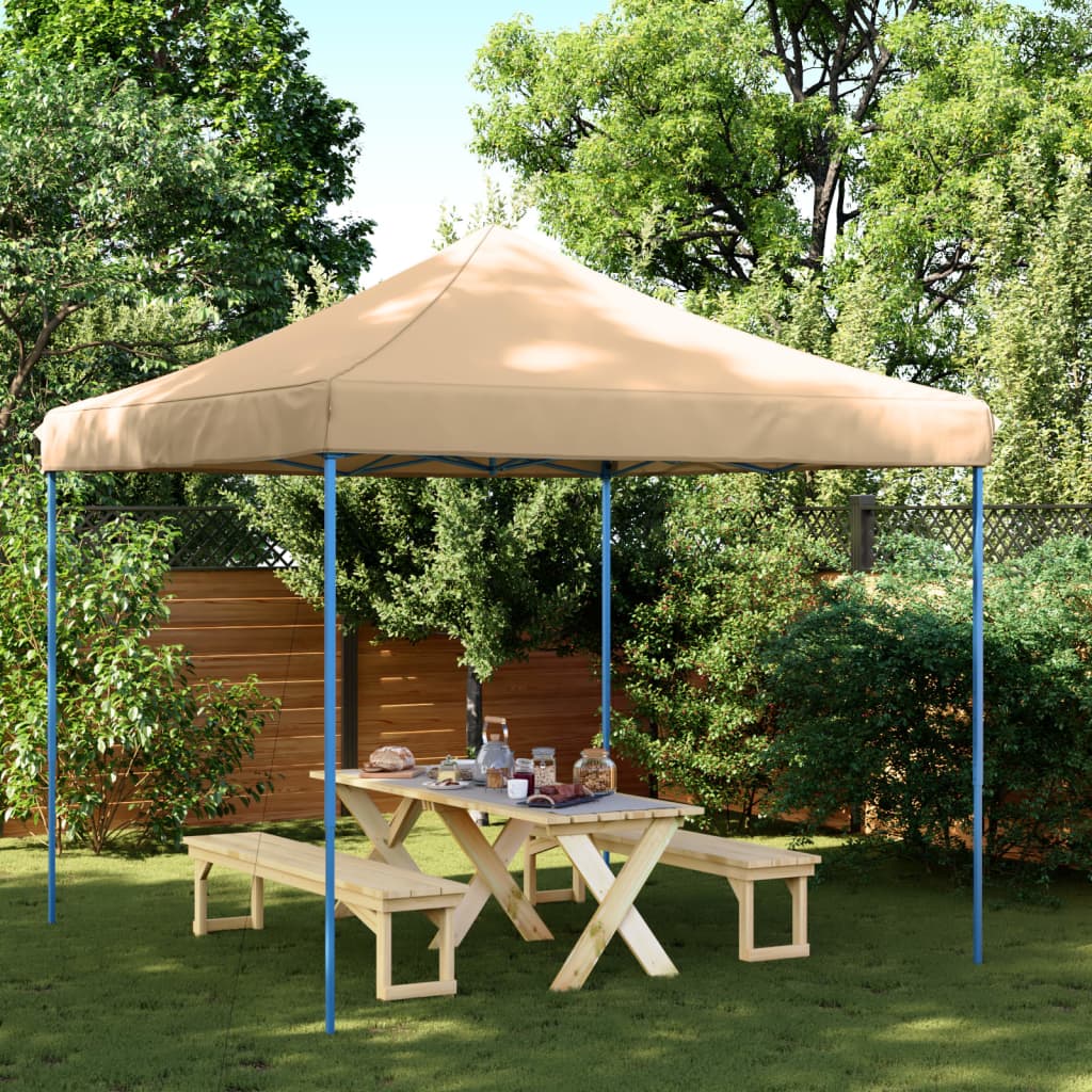 Carpa de recepción plegable retráctil beige 292x292x315 cm | Leroy Merlin