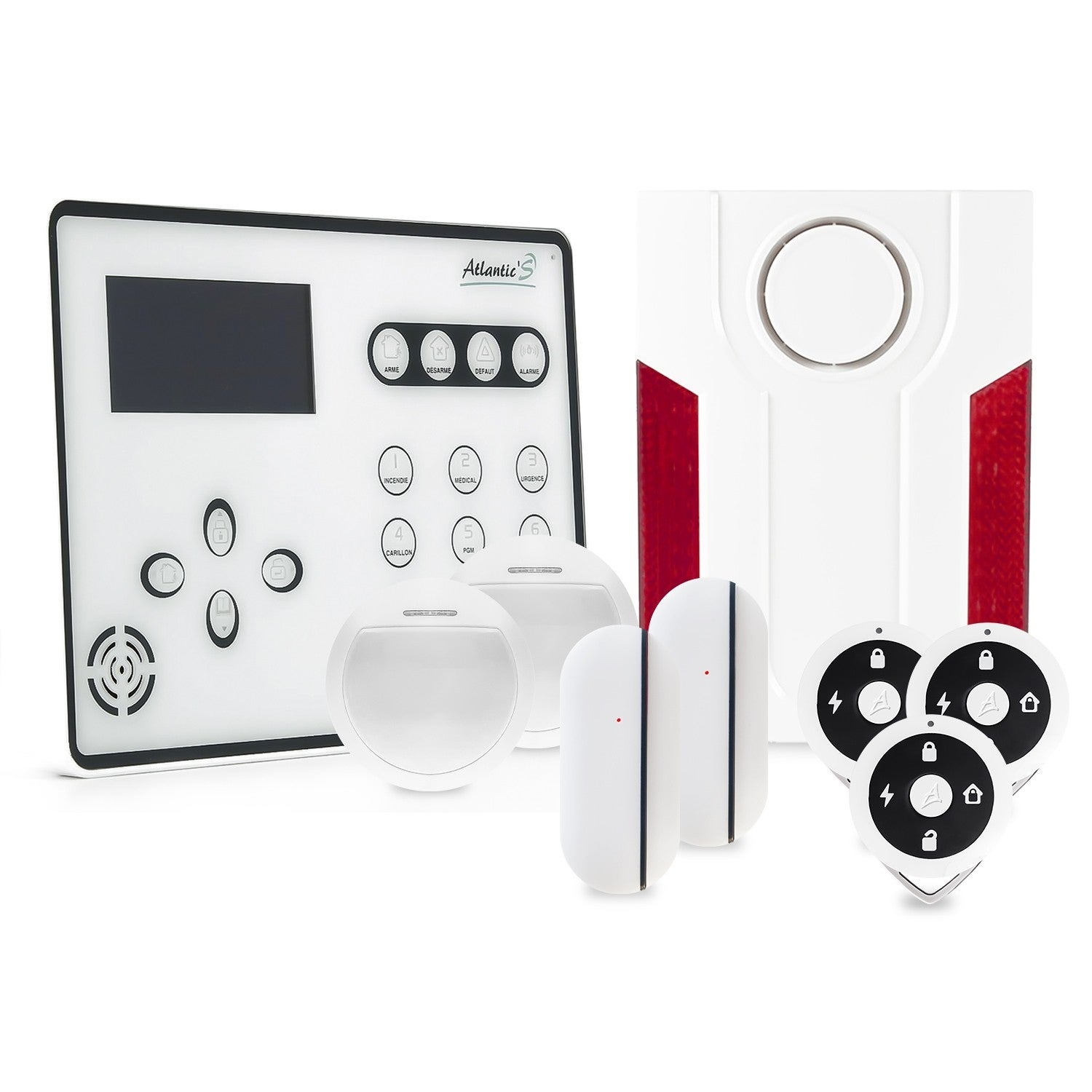 ATEOS - Alarme de maison sans fil GSM Kit 2A (MD-334R) | Leroy Merlin